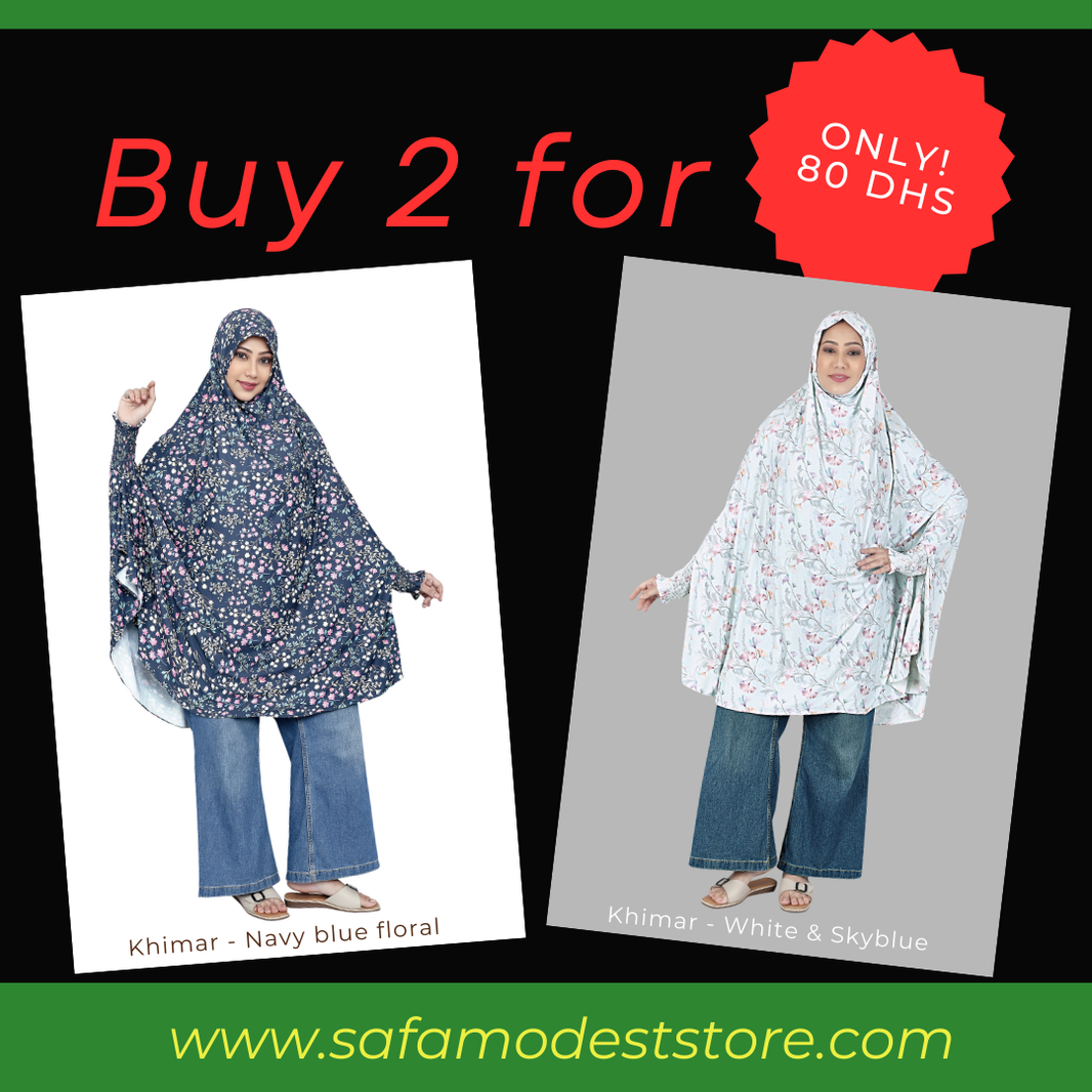 Khimar with Sleeves, Prayer scarf, Makhna – SAFA MODEST STORE