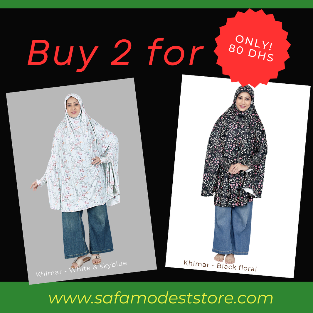Khimar with Sleeves, Prayer scarf, Makhna – SAFA MODEST STORE
